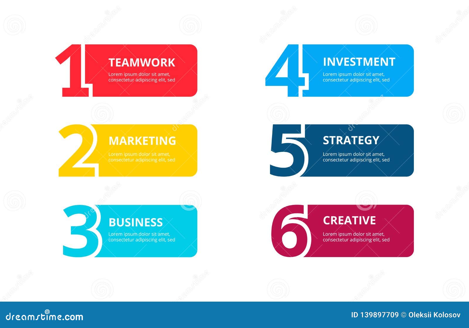 Abstract Infographics Number Options Template. Vector Illustration ...