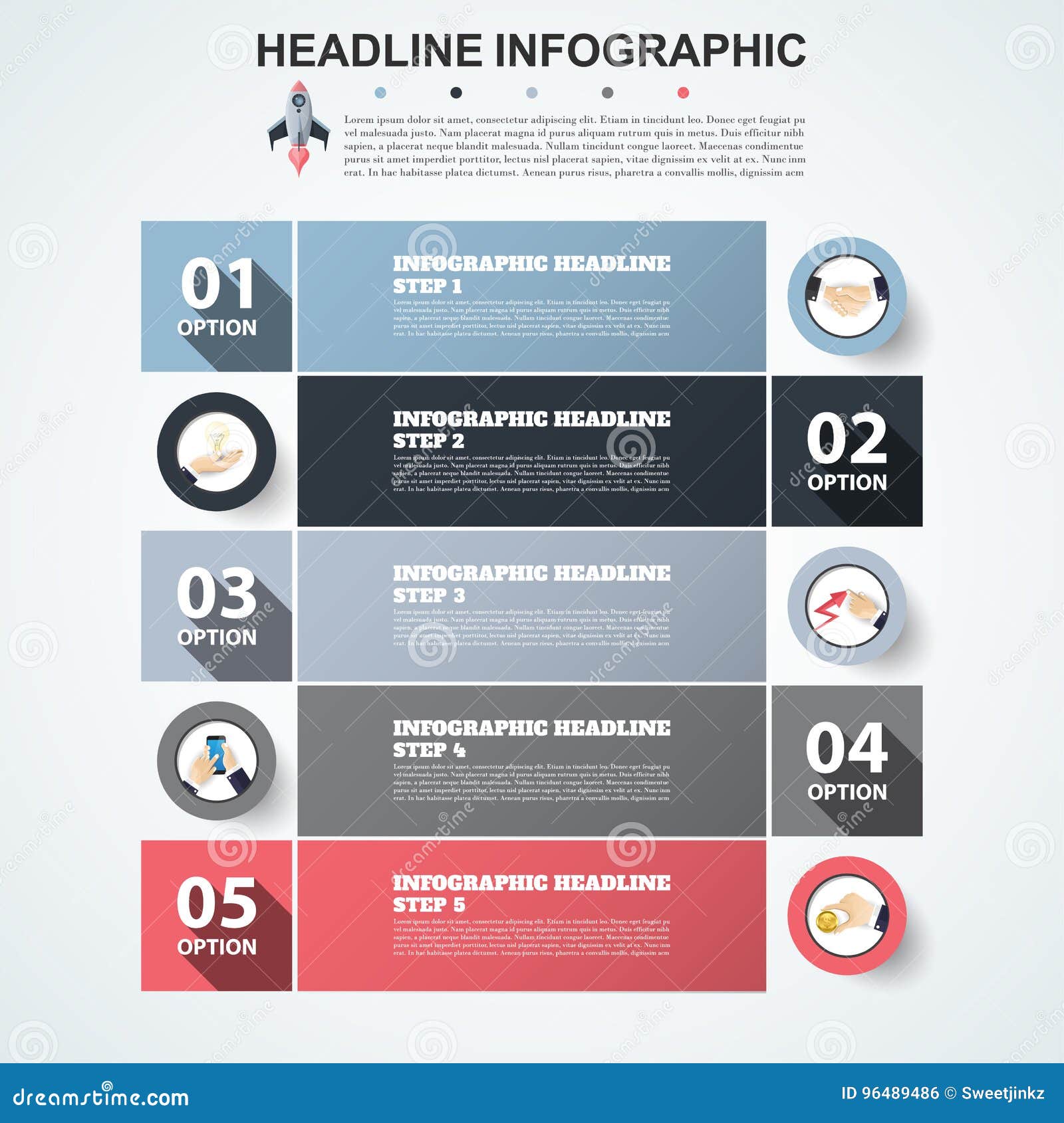 Abstract Infographics Number Options Template. Vector Stock Vector ...
