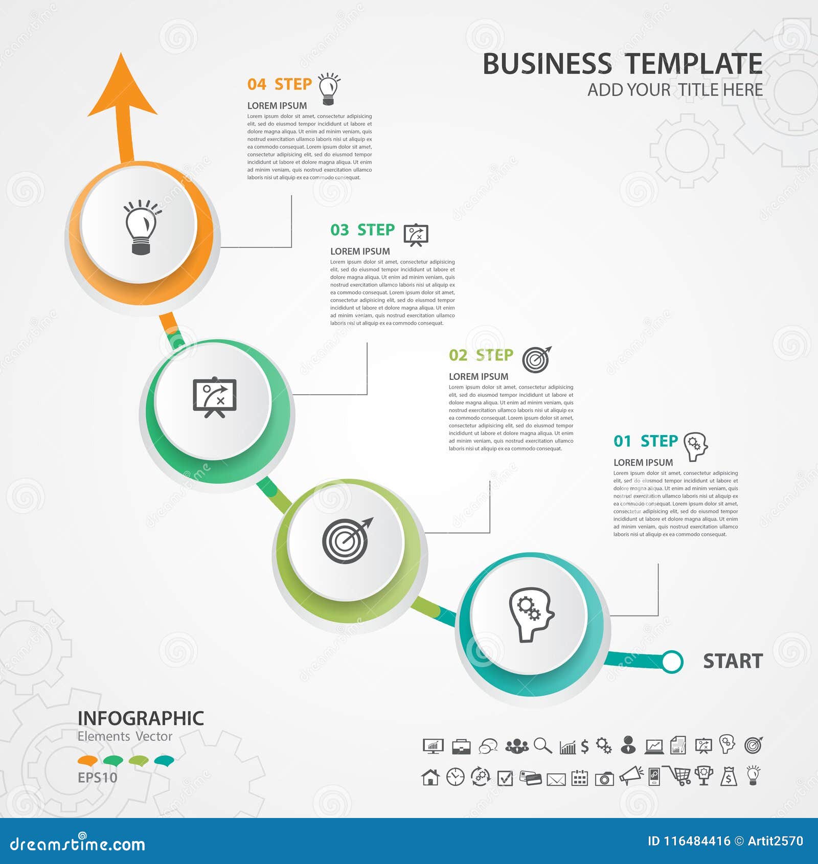 Abstract Infographics Number Options Template, Vector Illustration ...