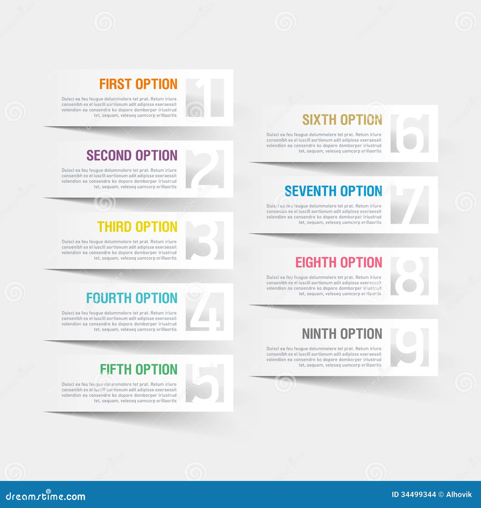 Infographics Numbers Template Vector Illustration | CartoonDealer.com ...