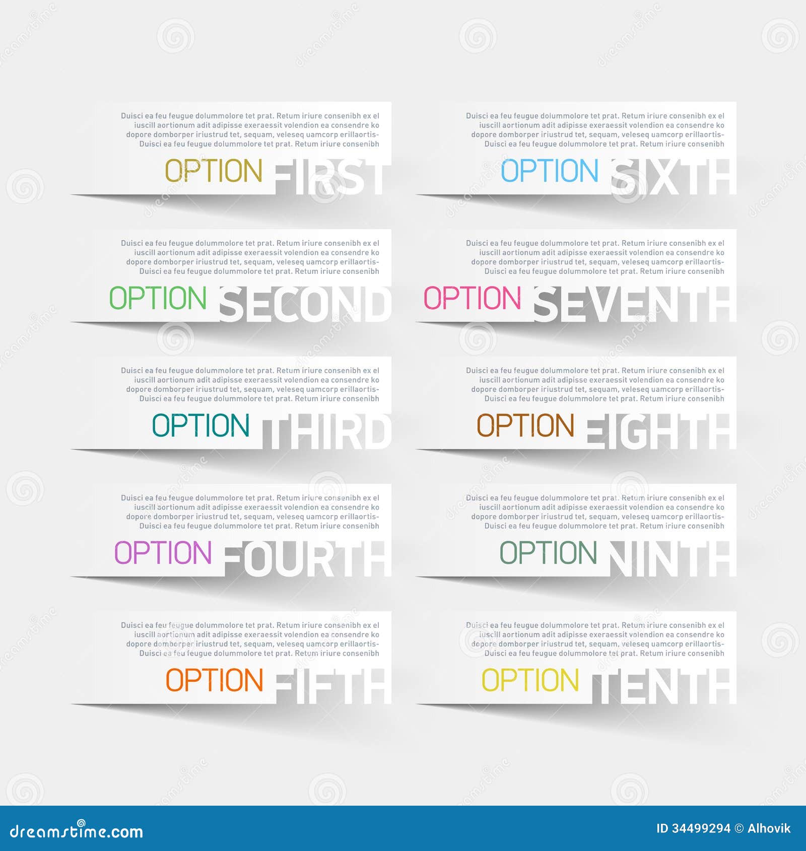 Abstract Infographics Options Design Template Stock Vector ...
