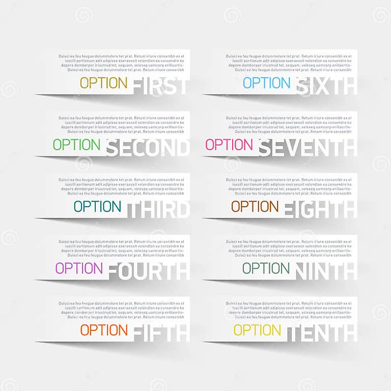 Abstract Infographics Options Design Template Stock Vector ...