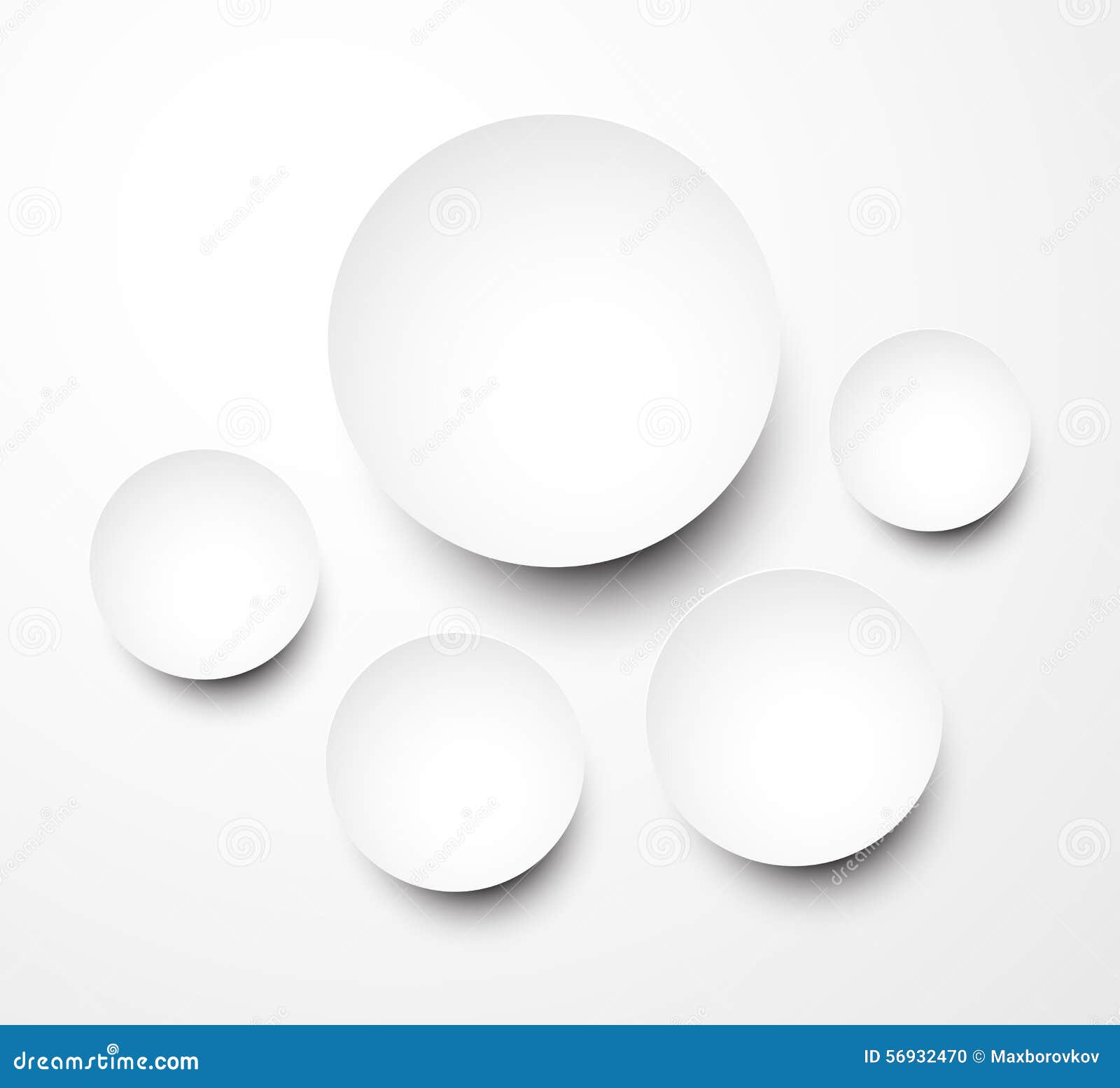 Abstract Infographics with Paper Round Notes Stock Vector ...