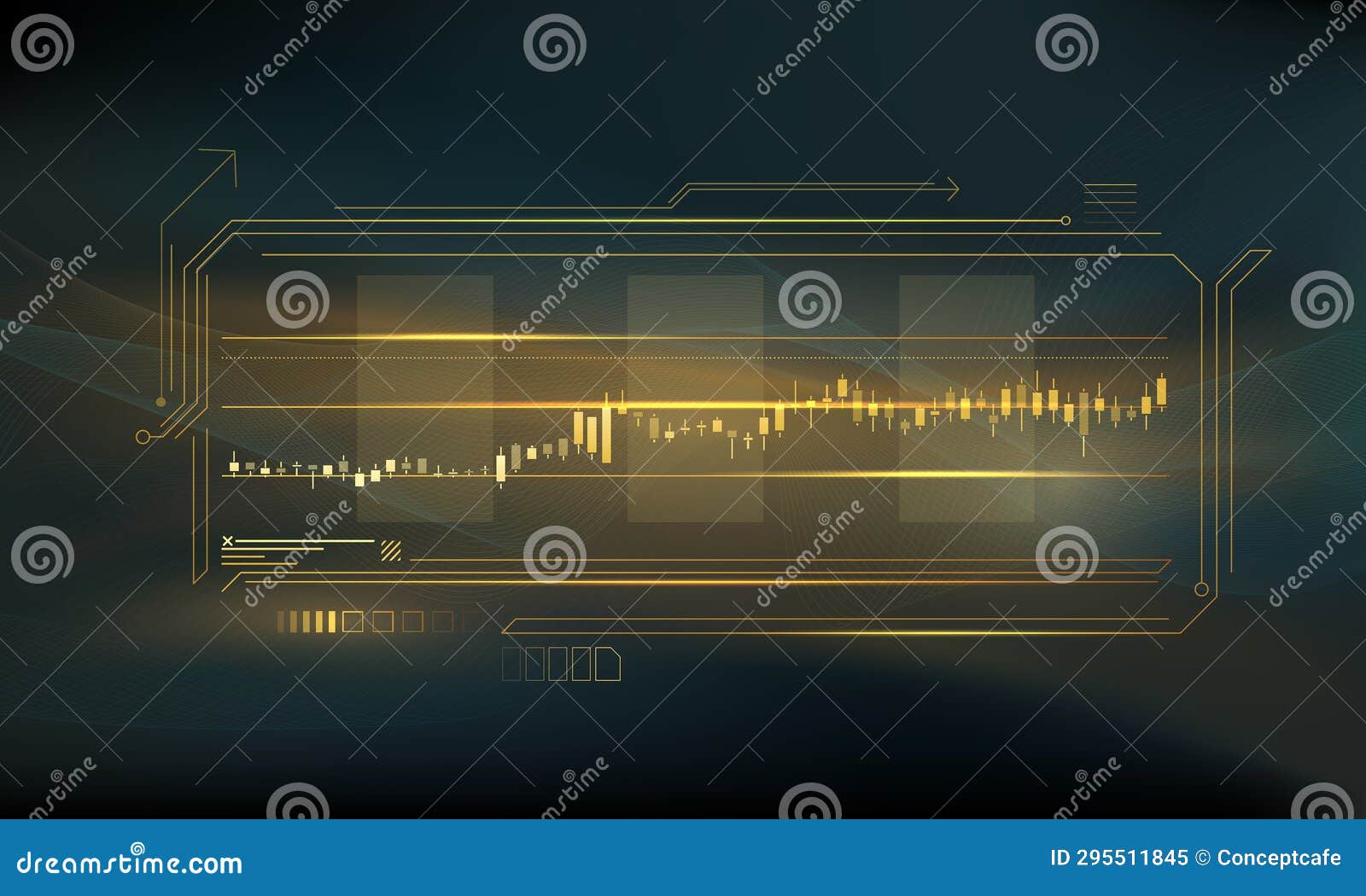 Abstract Infographics of a Stable Financial Chart. Stock Vector ...