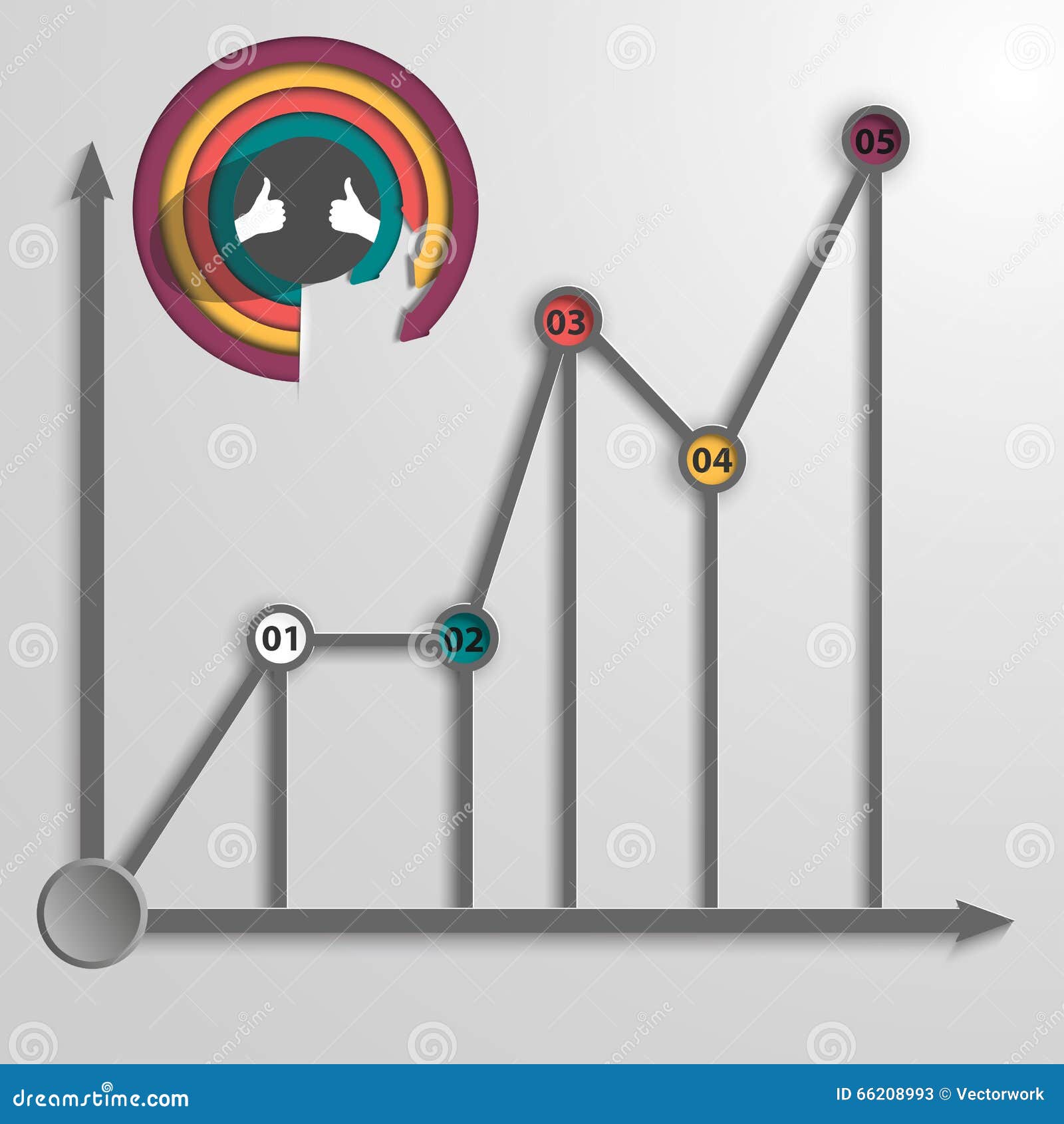 Abstract Infographics Template Data Presentation Indicators. Stock ...