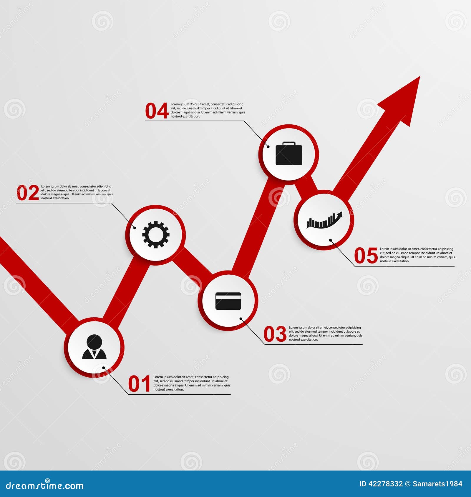 Template Data Presentation Indicators Vector Illustration ...