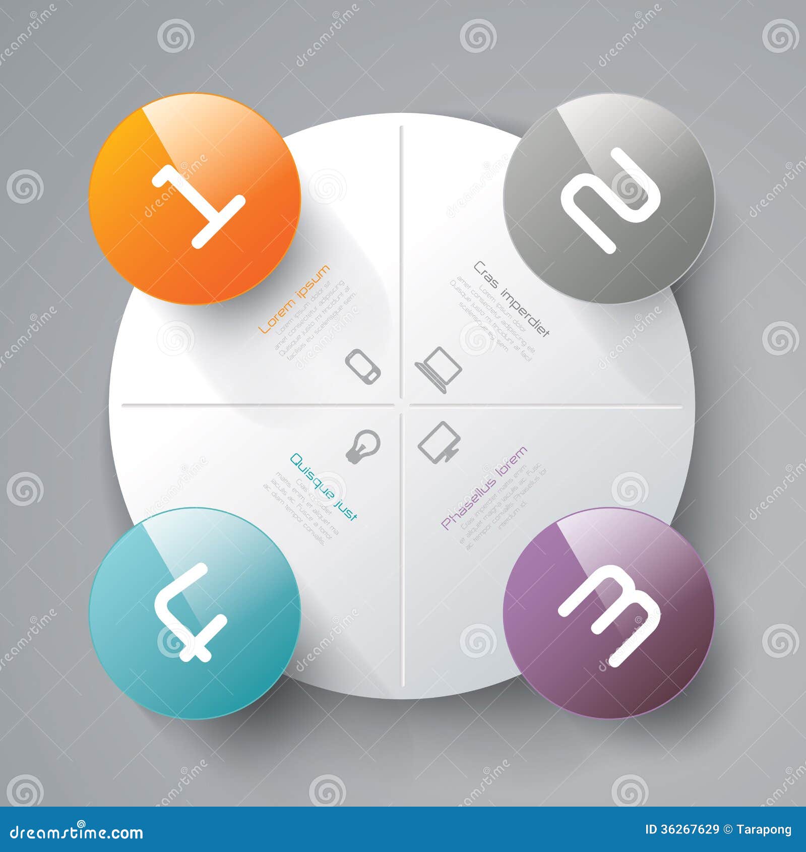 Abstract Infographics Template Design Stock Vector - Illustration of ...