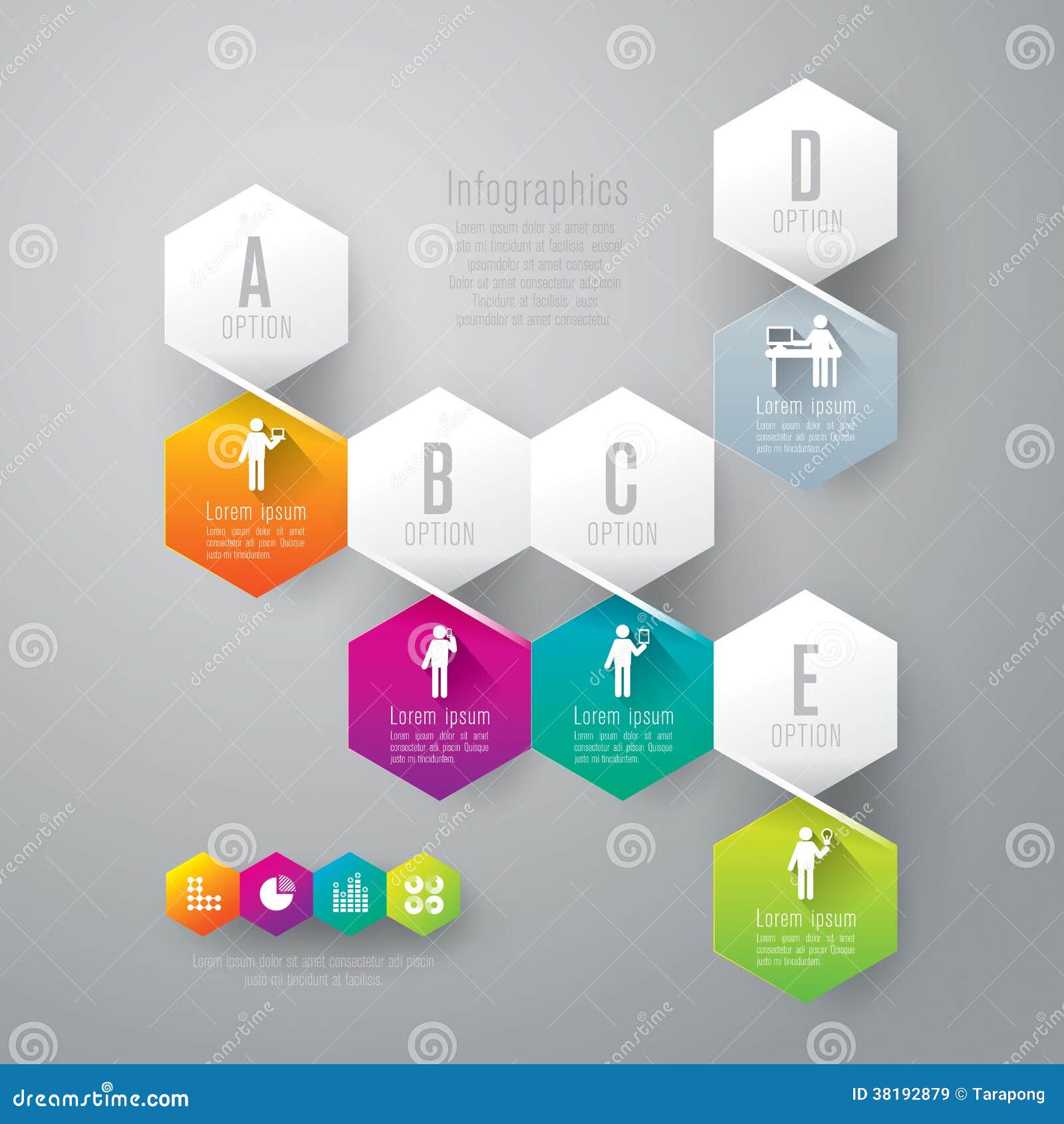 Abstract Infographics Template Design. Stock Vector - Illustration of ...