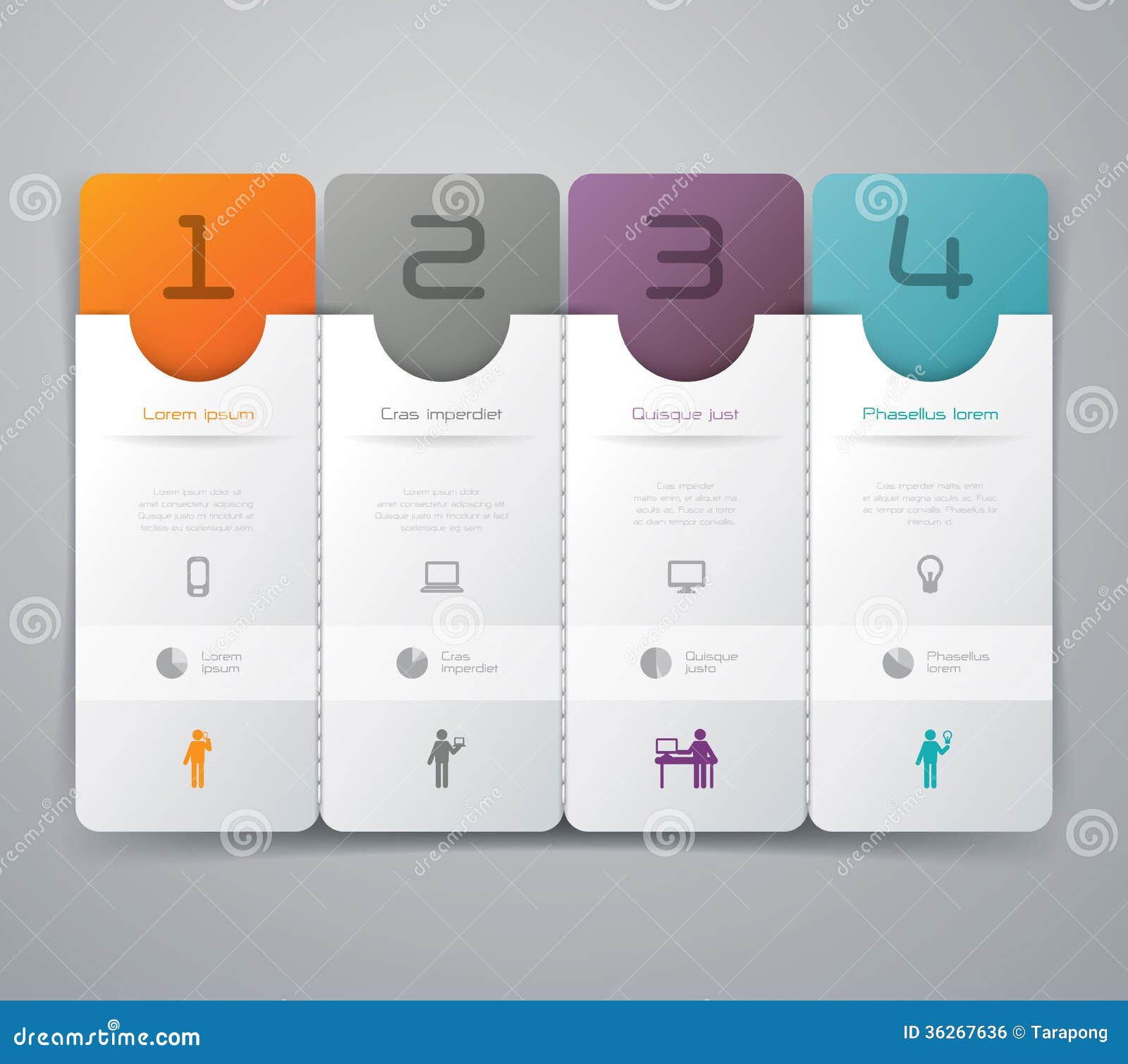 Abstract Infographics Template Design Stock Vector - Illustration of ...