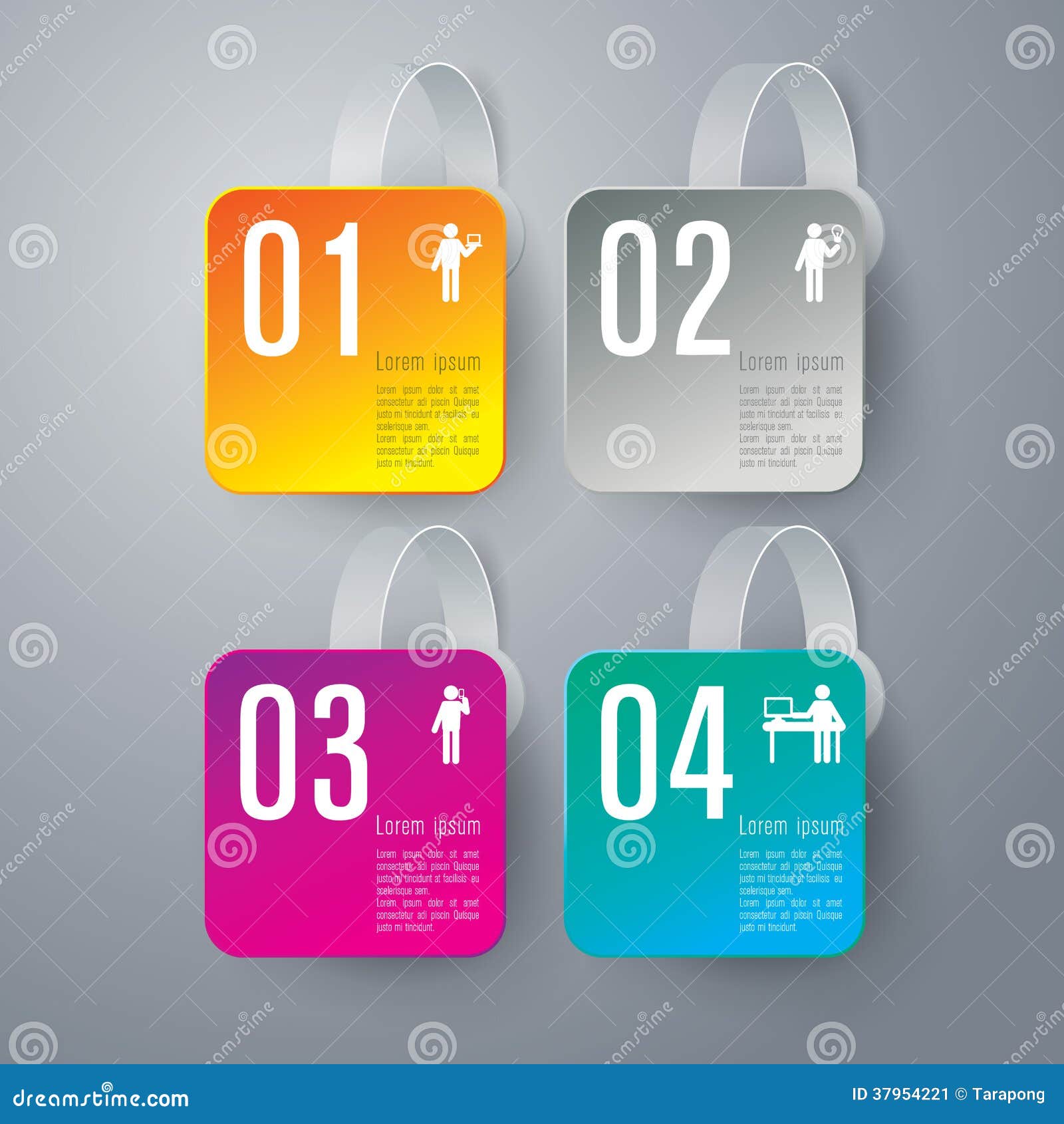 Abstract Infographics Template Design. Stock Vector - Illustration of ...