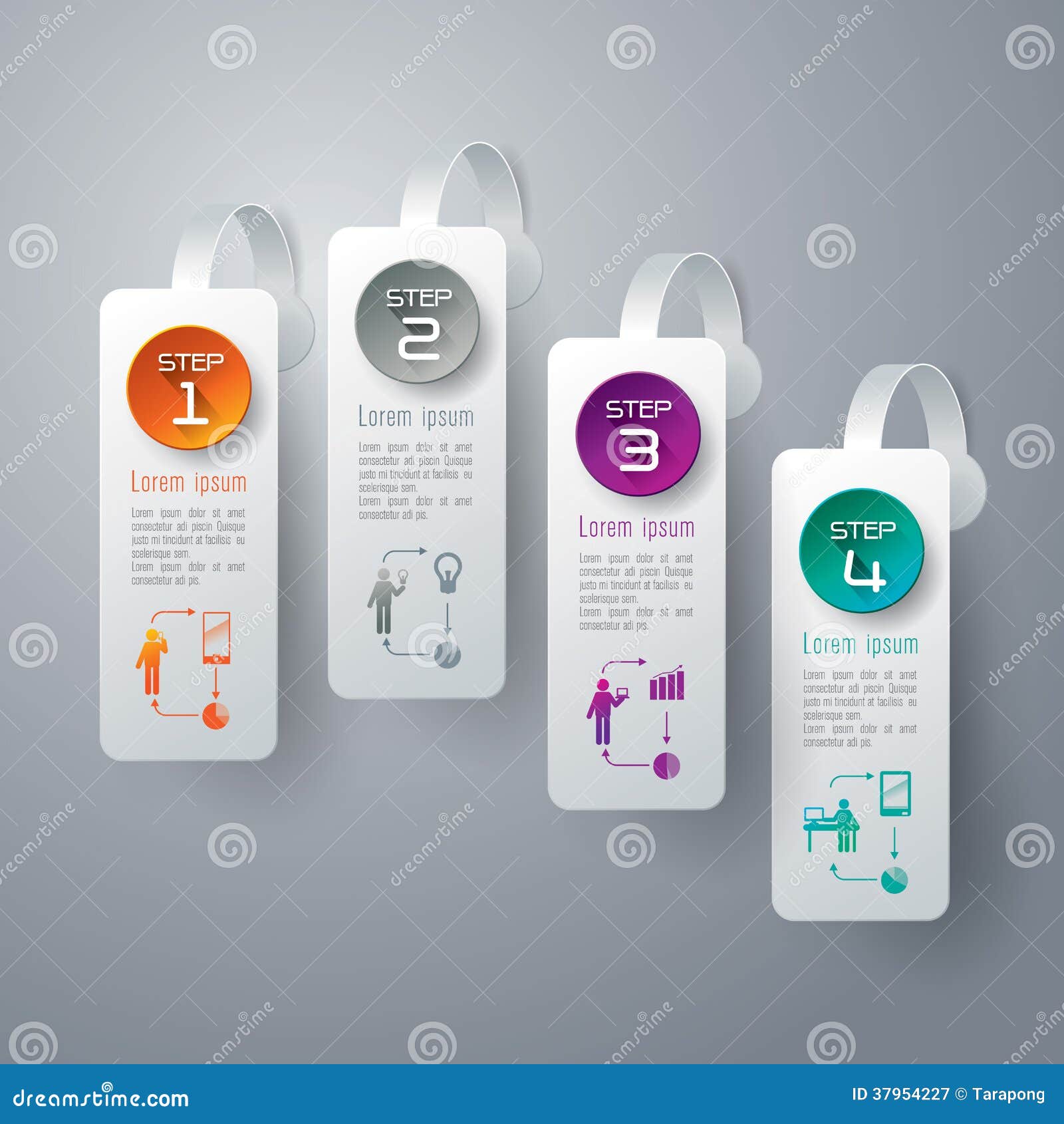 Abstract Infographics Template Design. Stock Vector - Illustration of ...