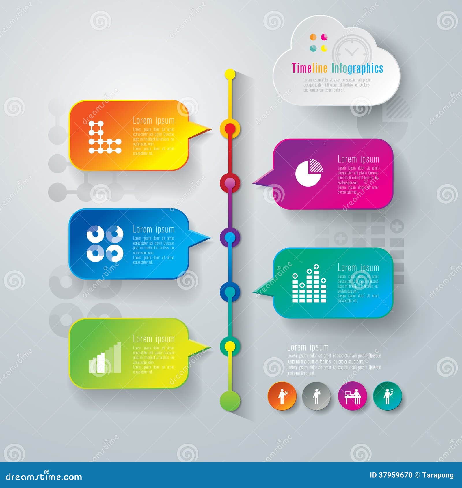 Abstract Infographics Template Design. Stock Vector - Illustration of ...