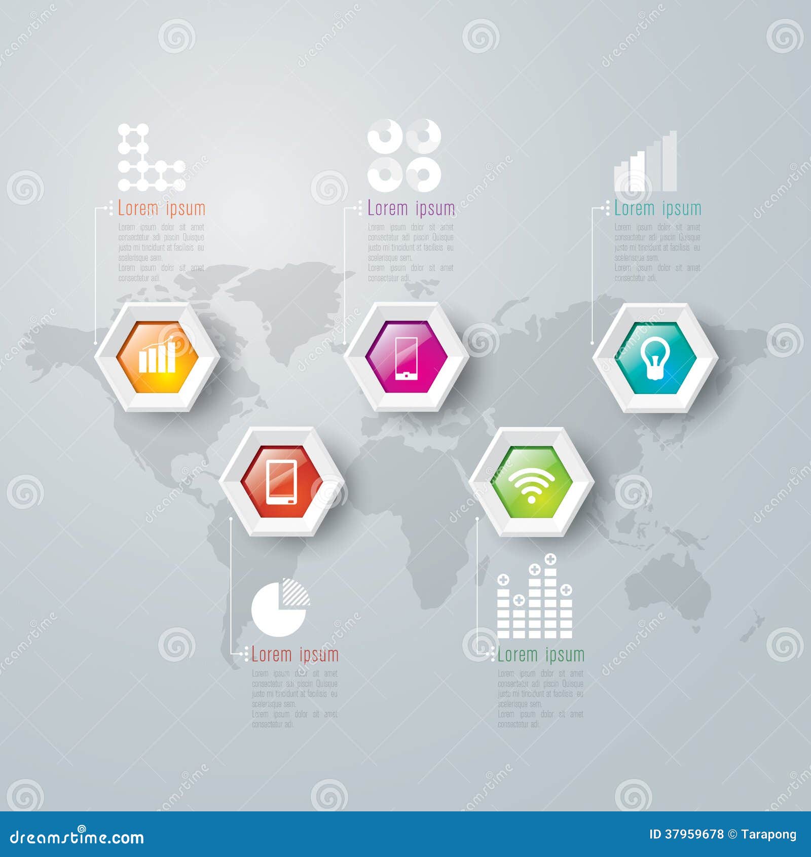 Abstract Infographics Template Design. Stock Vector - Illustration of ...