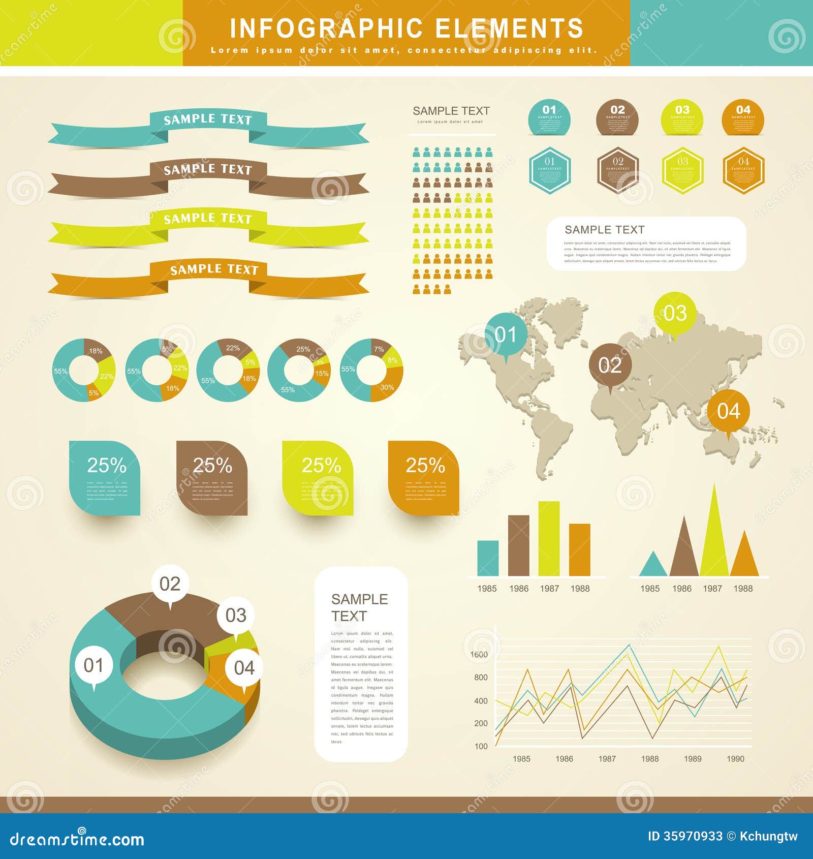 Abstract infographics stock vector. Illustration of brochure - 35970933