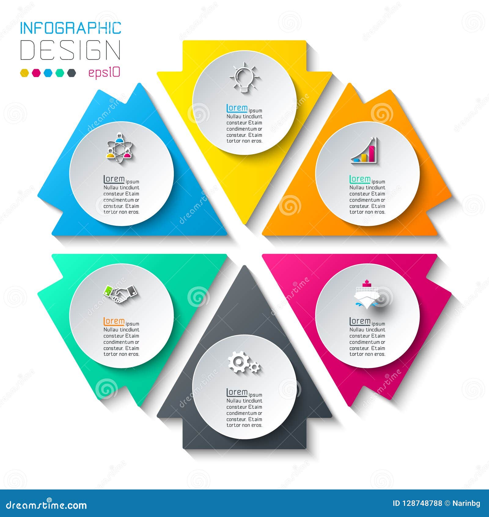 Abstract infographics art. stock vector. Illustration of icon - 128748788