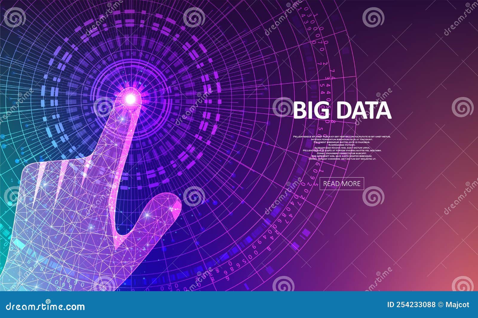 Abstract Infographics Visualization Stock Vector Illustration Of Data