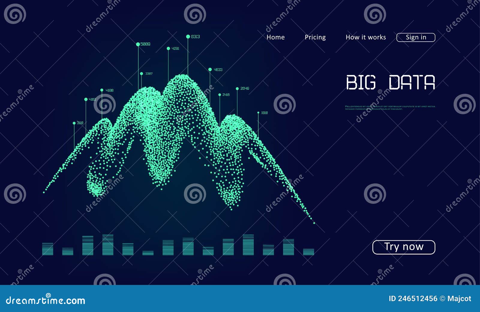 Abstract Infographics Visualization Stock Vector - Illustration of ...