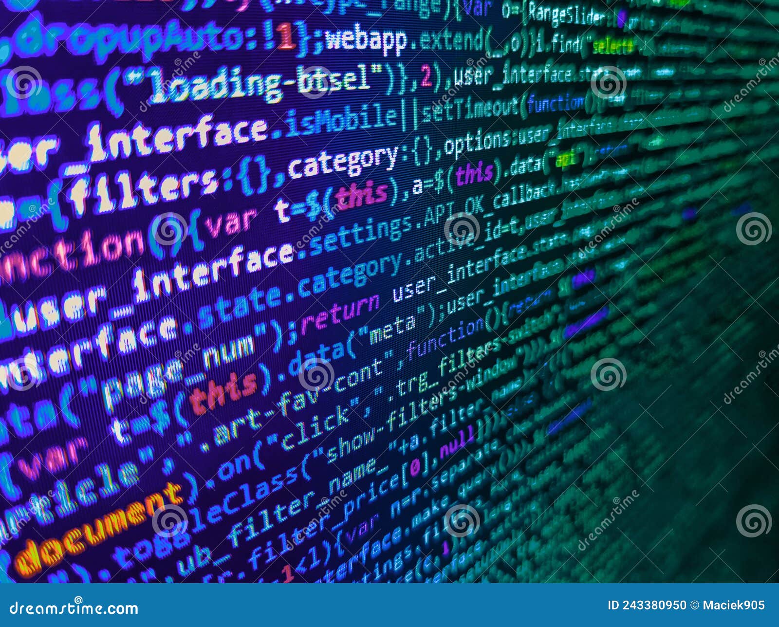 Abstract Information Digital Technology Modern Background. Website ...