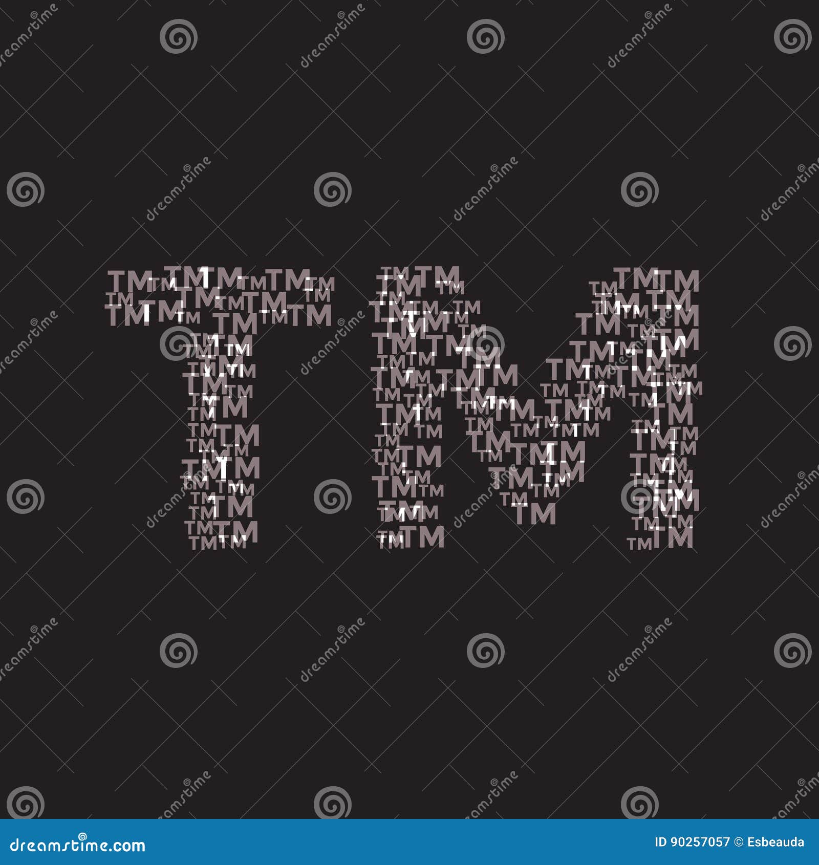 Abstract Infringement Symbol of Trademark Stock Vector - Illustration ...