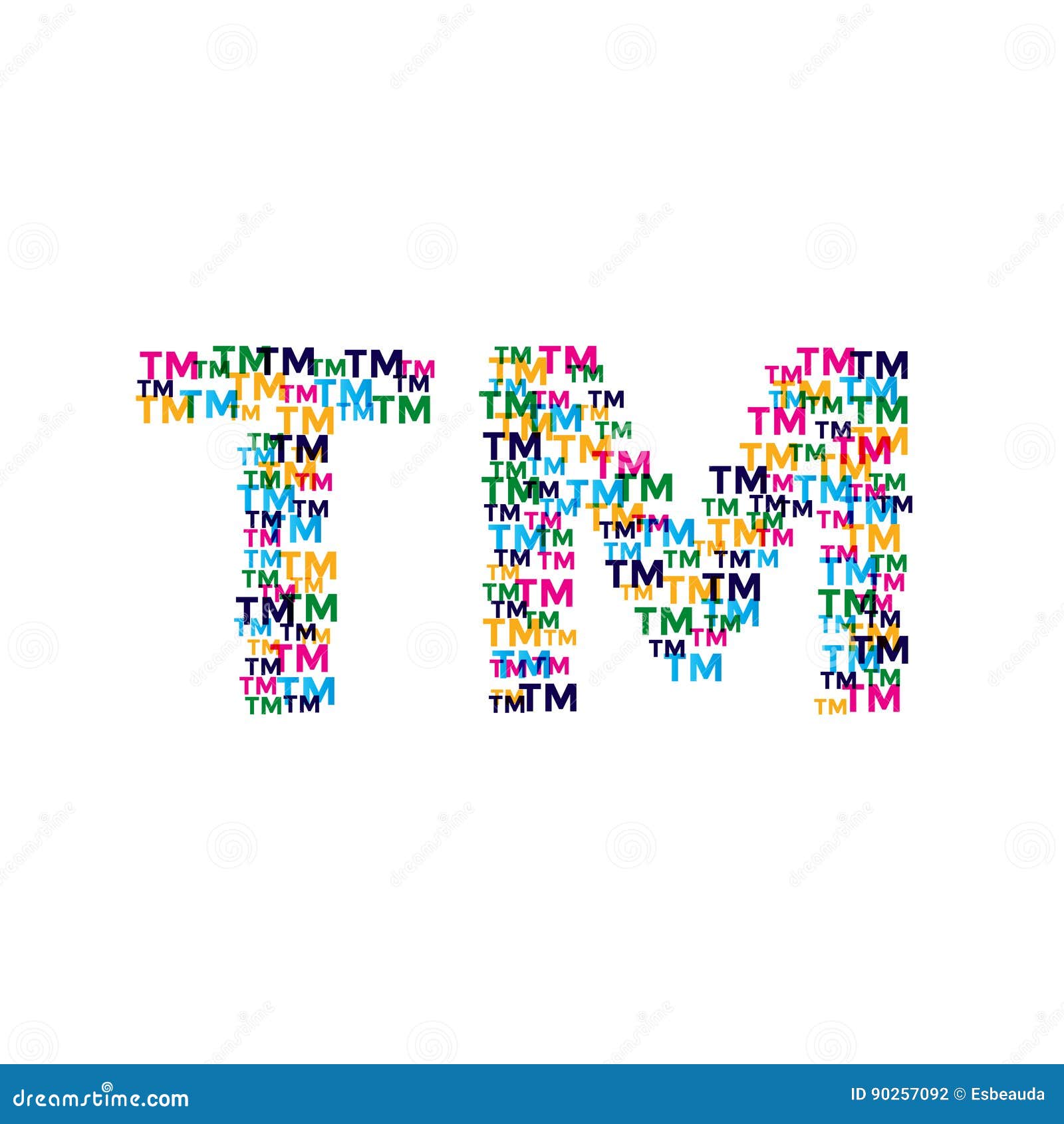 Abstract Infringement Symbol of Trademark Stock Vector - Illustration ...