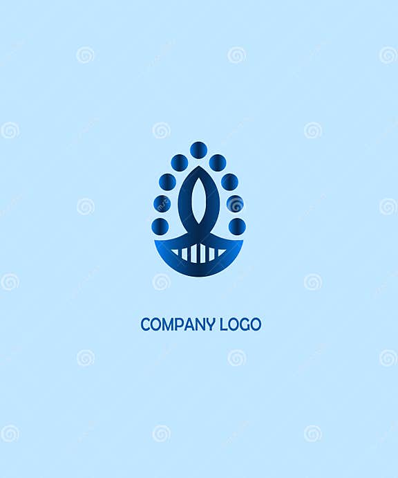 Abstract Initial Based Company Logo Element Vector, in White Background ...
