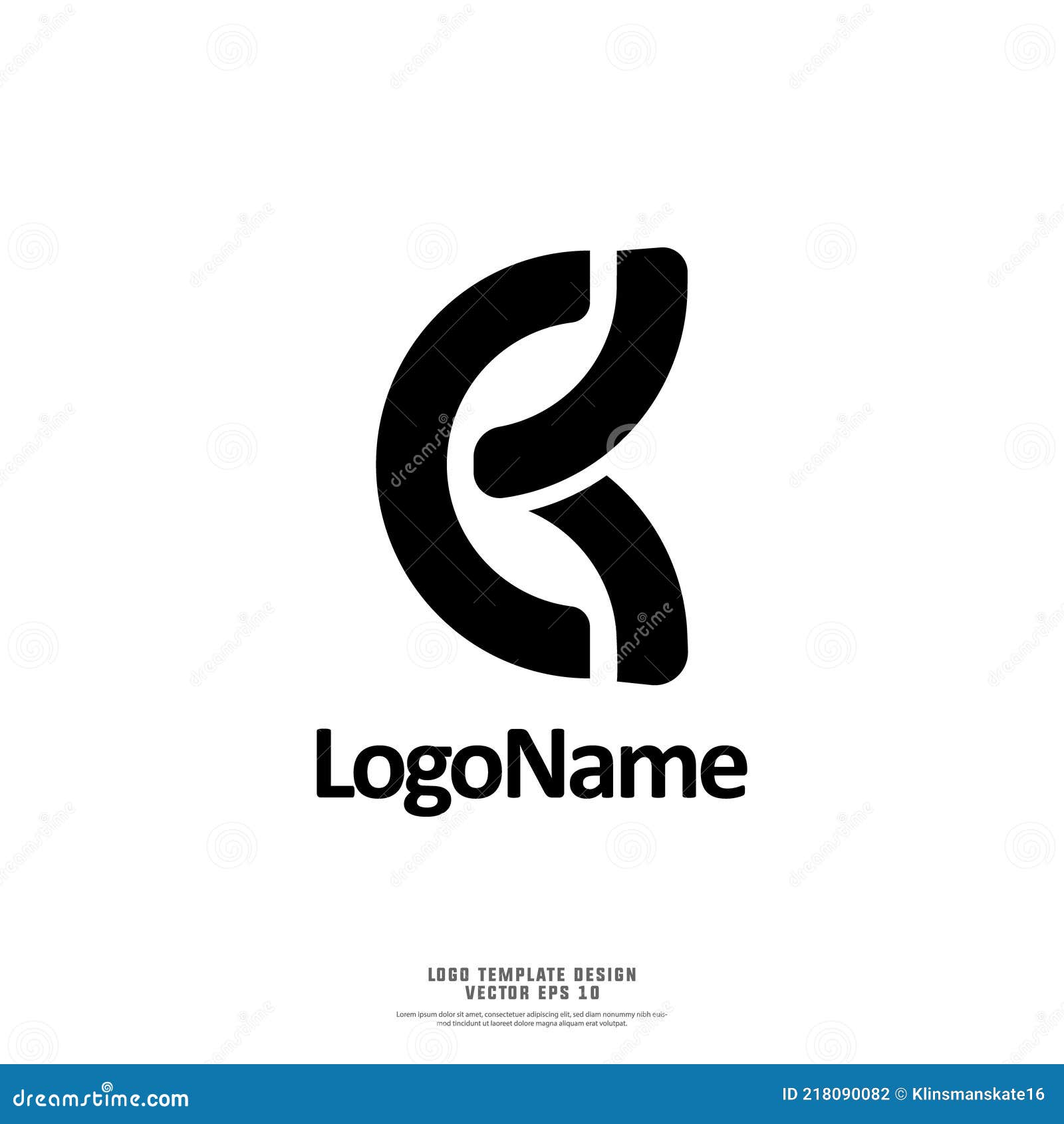 Abstract Initial Ck Logo Design Template Stock Illustration ...
