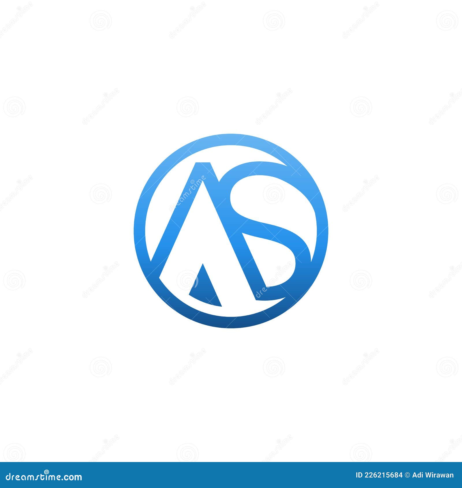 Abstract Initial Letter AS Logo Design Stock Vector - Illustration of ...