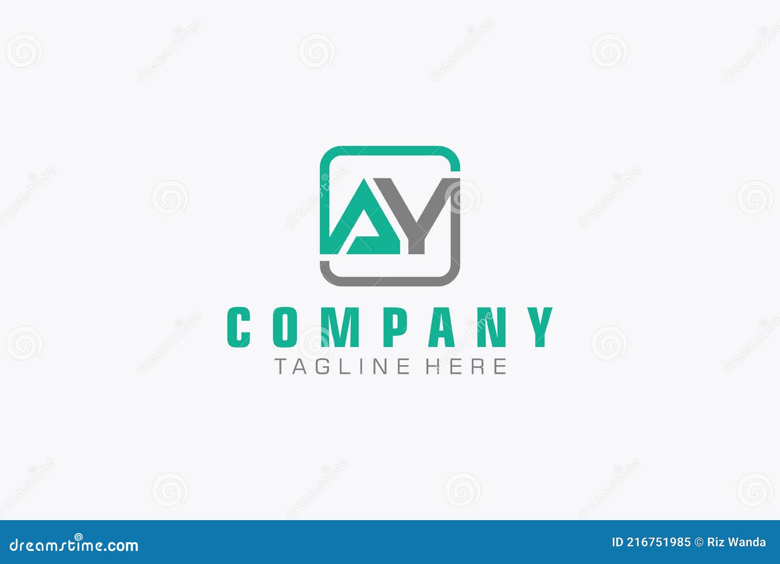 Abstract Initial Letter AY Logo. Usable for Business, Technology and ...