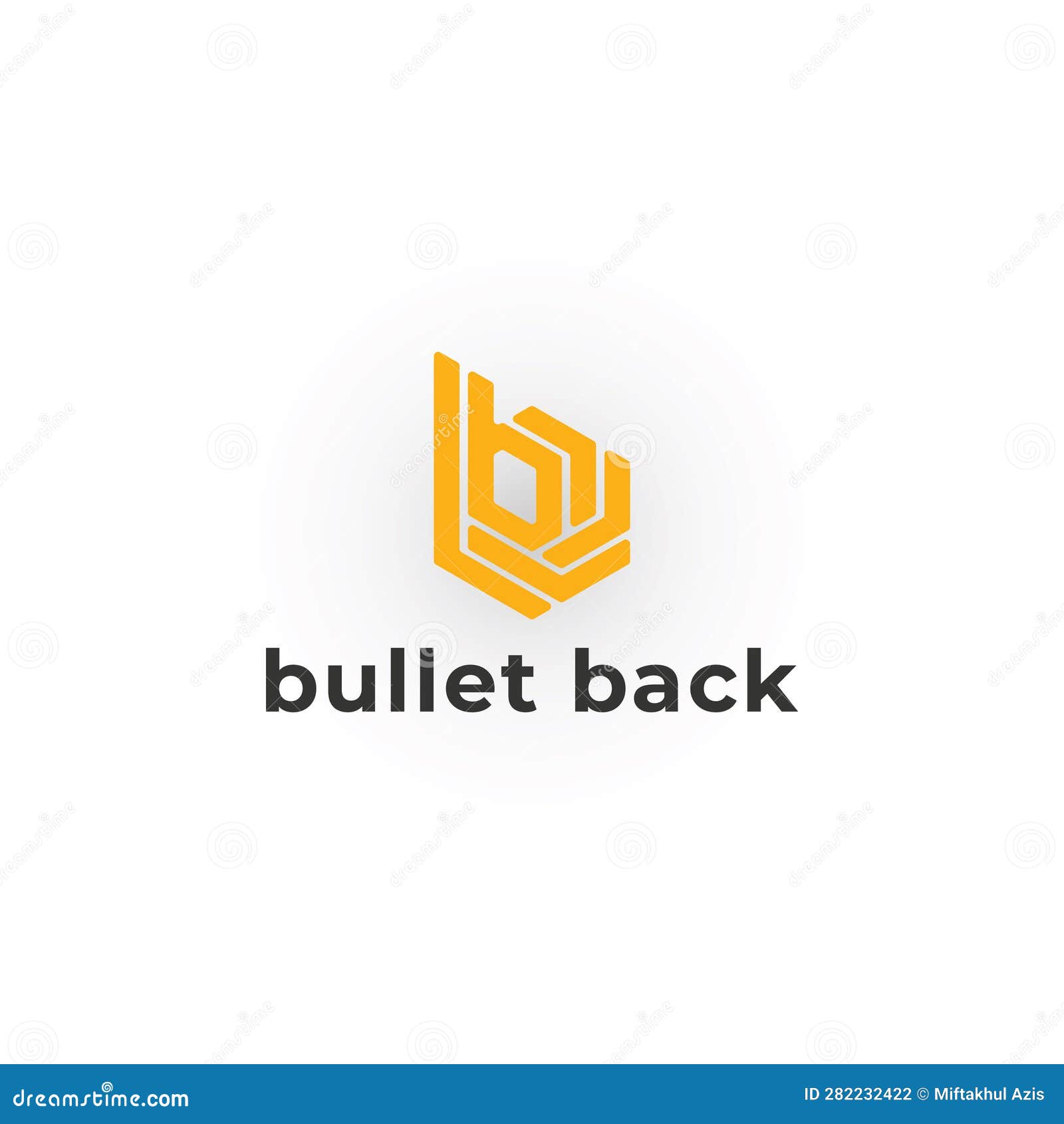 Abstract Initial Letter B or BB Logo in Yellow Color Isolated in White ...