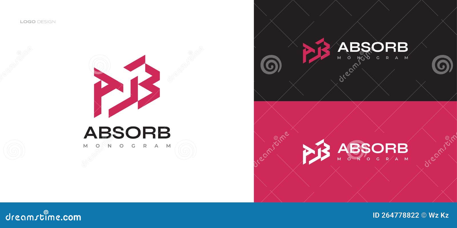 Abstract Initial Letter a and B Logo Design. AB Monogram Logo Stock ...