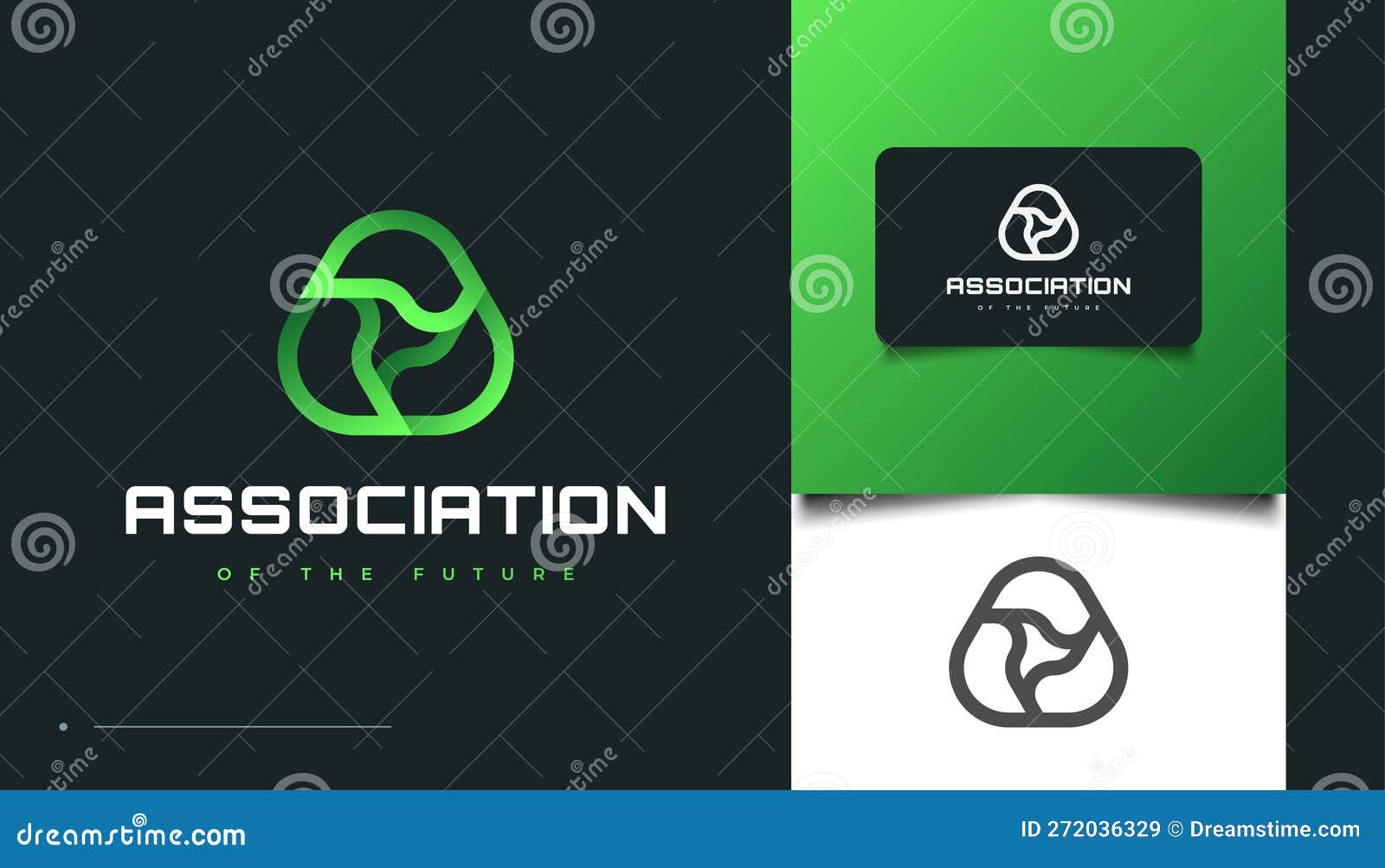 Abstract Initial Letter a Logo Design with Infinite Triangle Style ...