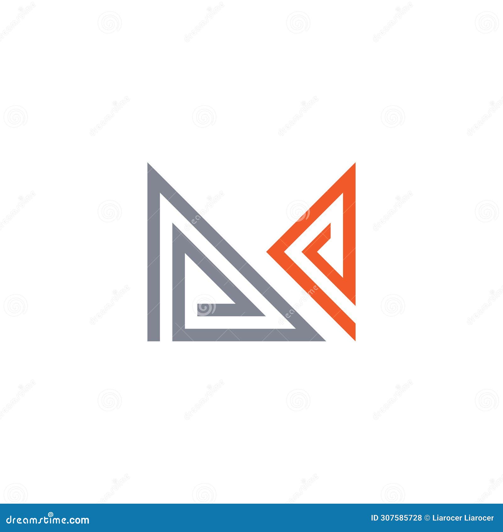 Abstract Initial Letter M Unique Logo Vector Stock Vector ...