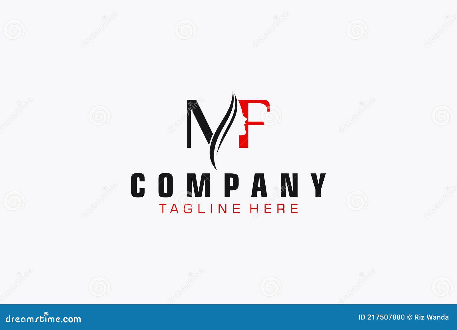 Abstract Initial Letter MF Logo. Usable for Business, Technology and ...
