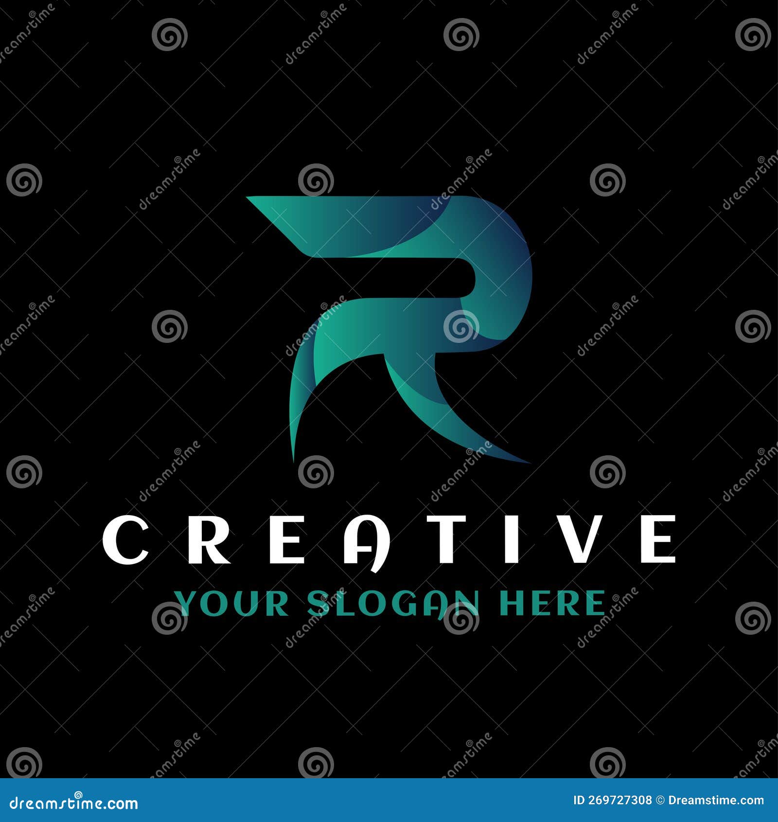 Abstract Initial Letter R Logo. Flat Vector Logo Design Template ...