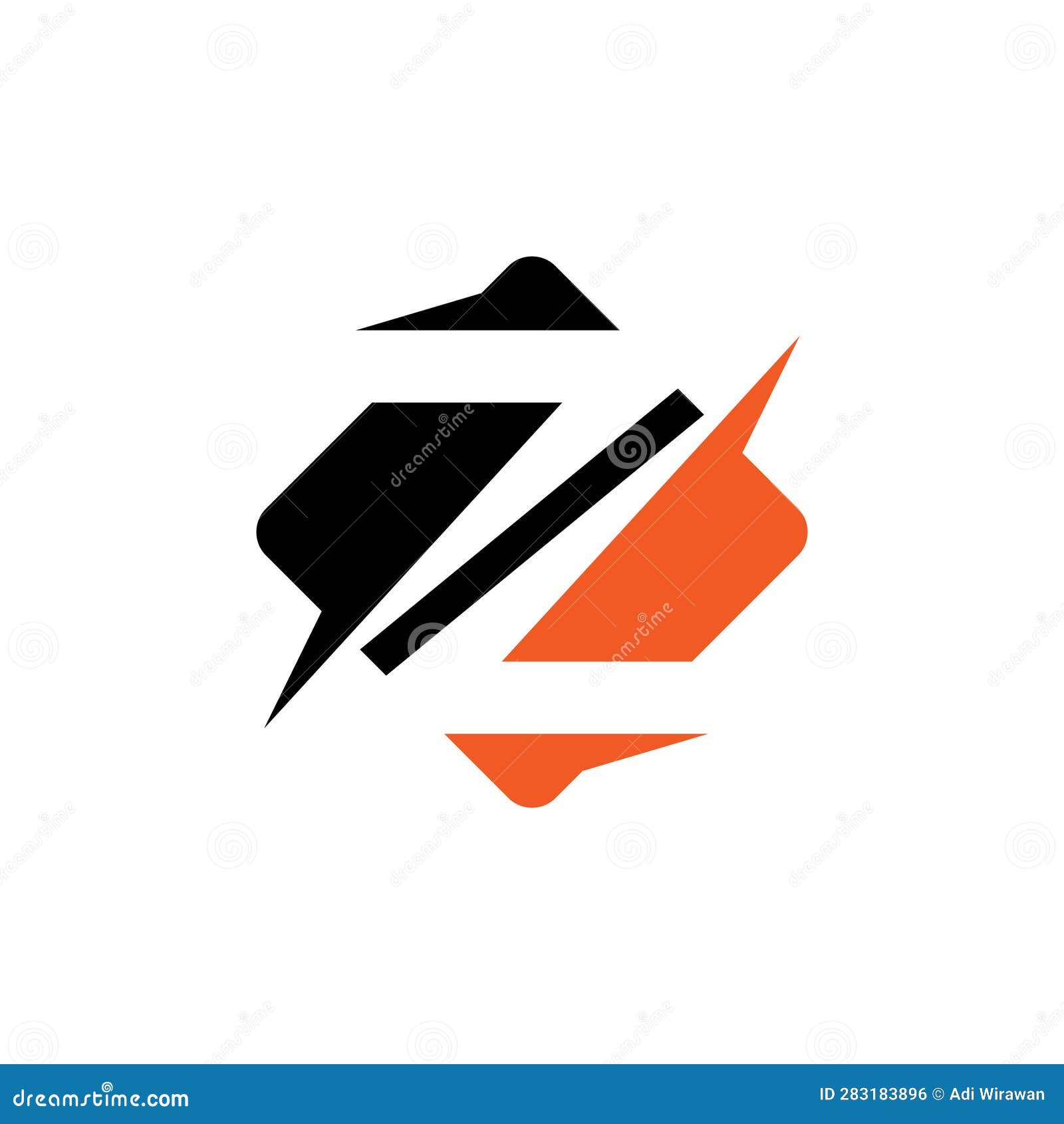 Abstract Initial Letter Z Creative Logo Design Template Stock Vector ...