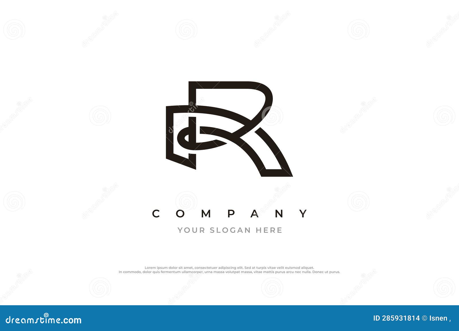Abstract Initial R Logo Design Vector Stock Vector - Illustration of ...
