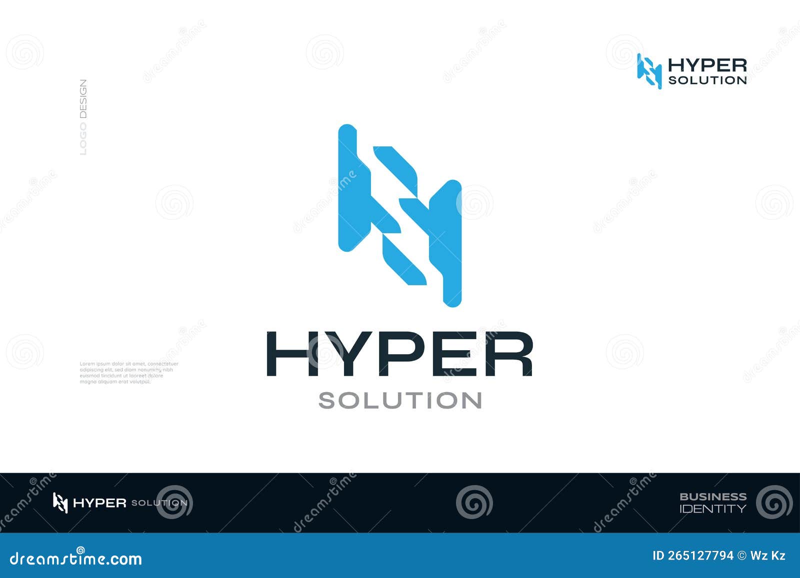 Abstract Initial S and H Logo Design with Negative Space Style for ...