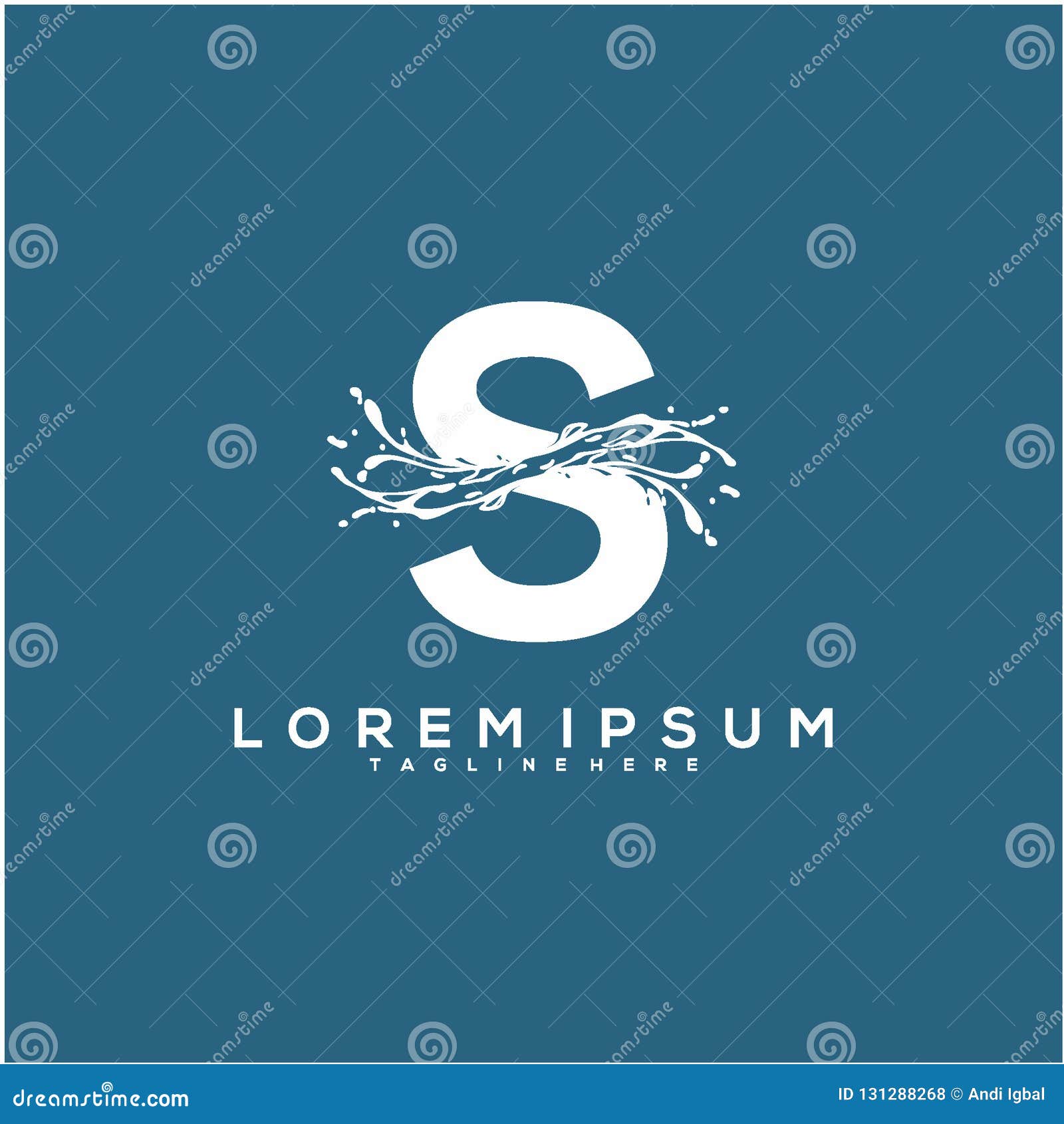 Abstract Initial S Logo Design Concept, Water Logo Vector Design Stock ...