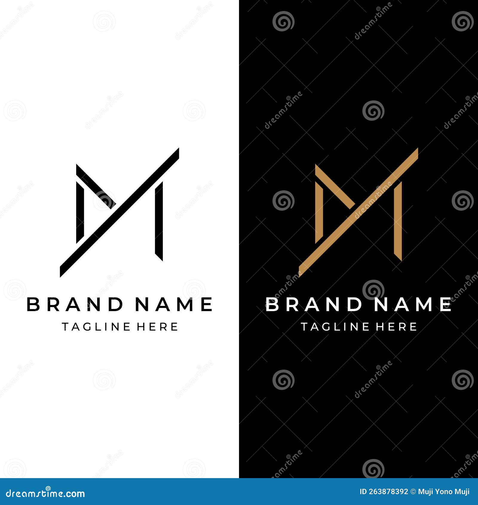 Abstract Initial Template Logo Minimalist Letter M Element.Symbol of ...