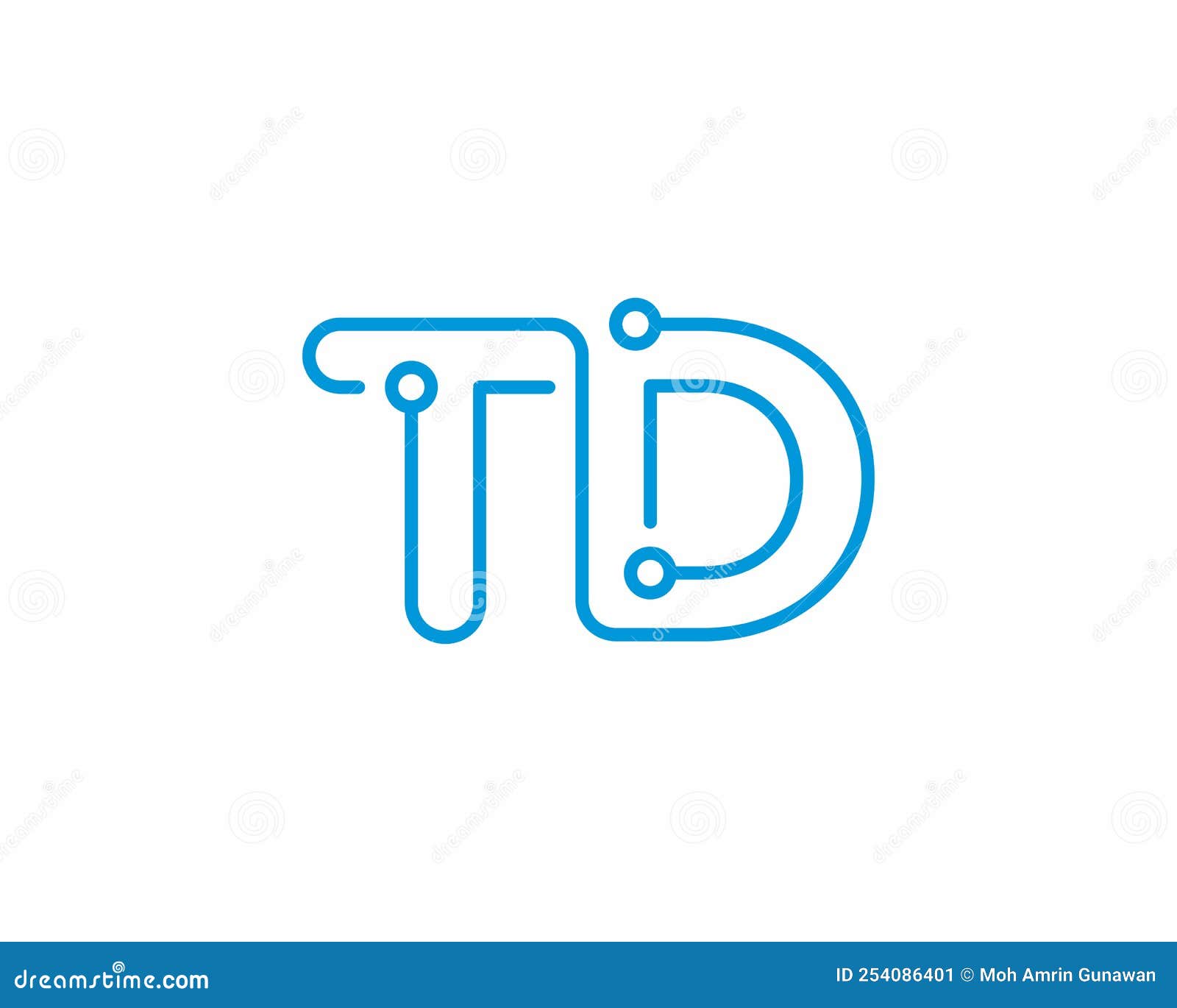 TD Letters Logo Design Vector 001 Stock Vector - Illustration of ...