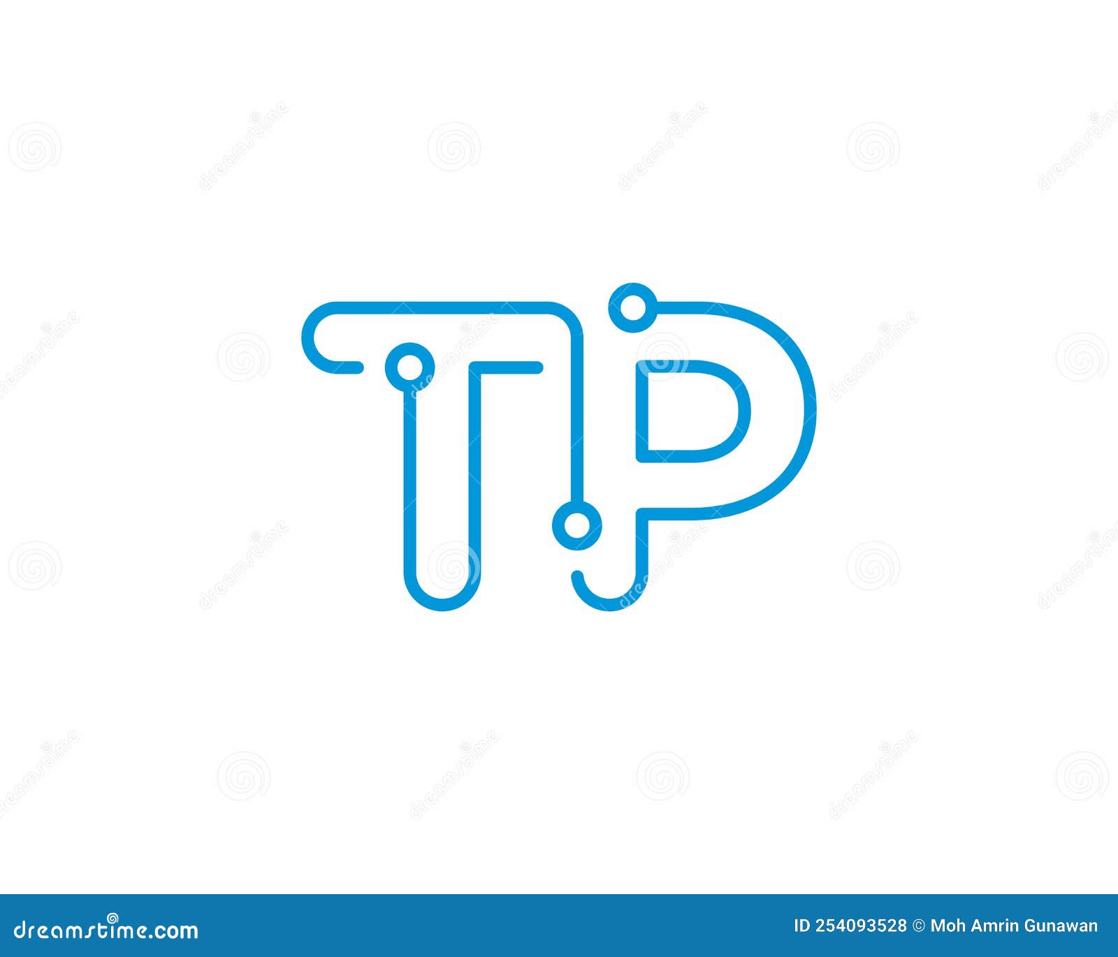 TP Letters Logo Design Vector 001 Stock Vector - Illustration of ...