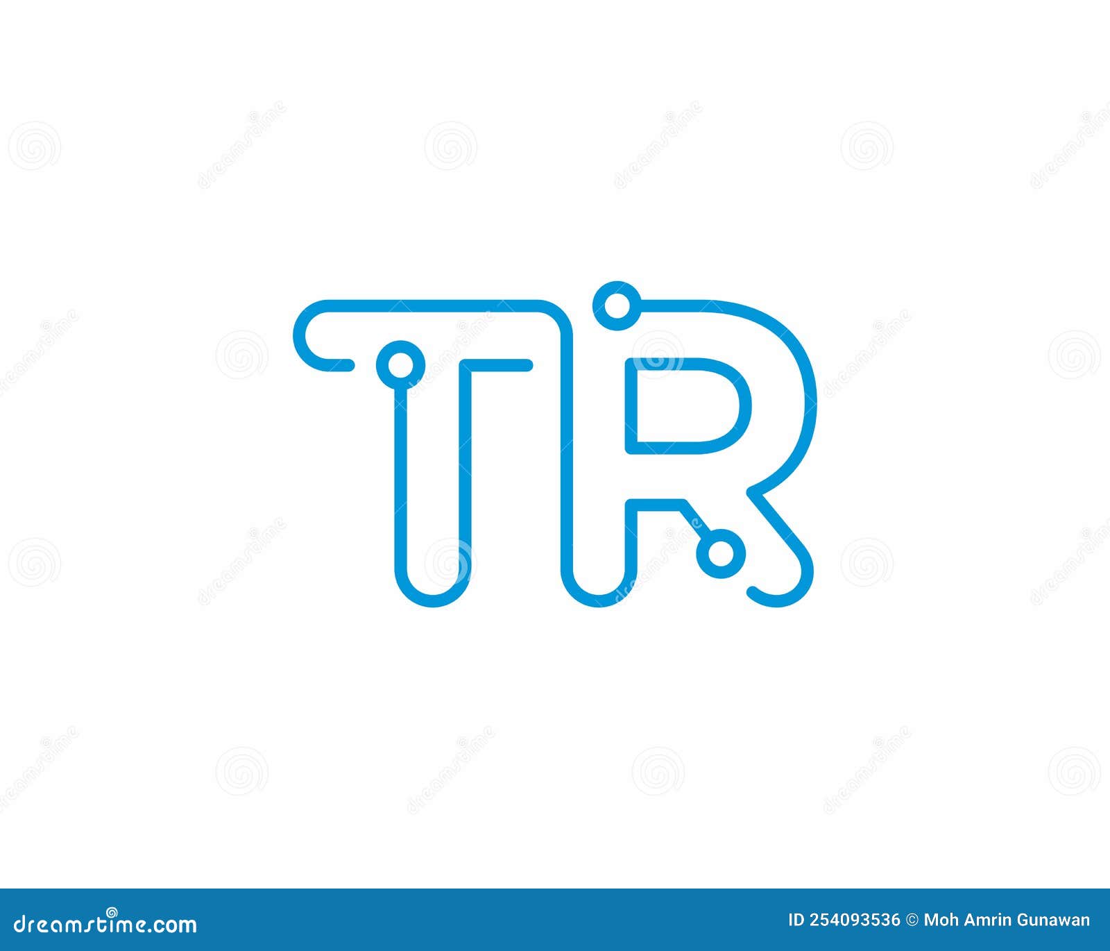 TR Letters Logo Design Vector 001 Stock Vector - Illustration of ...