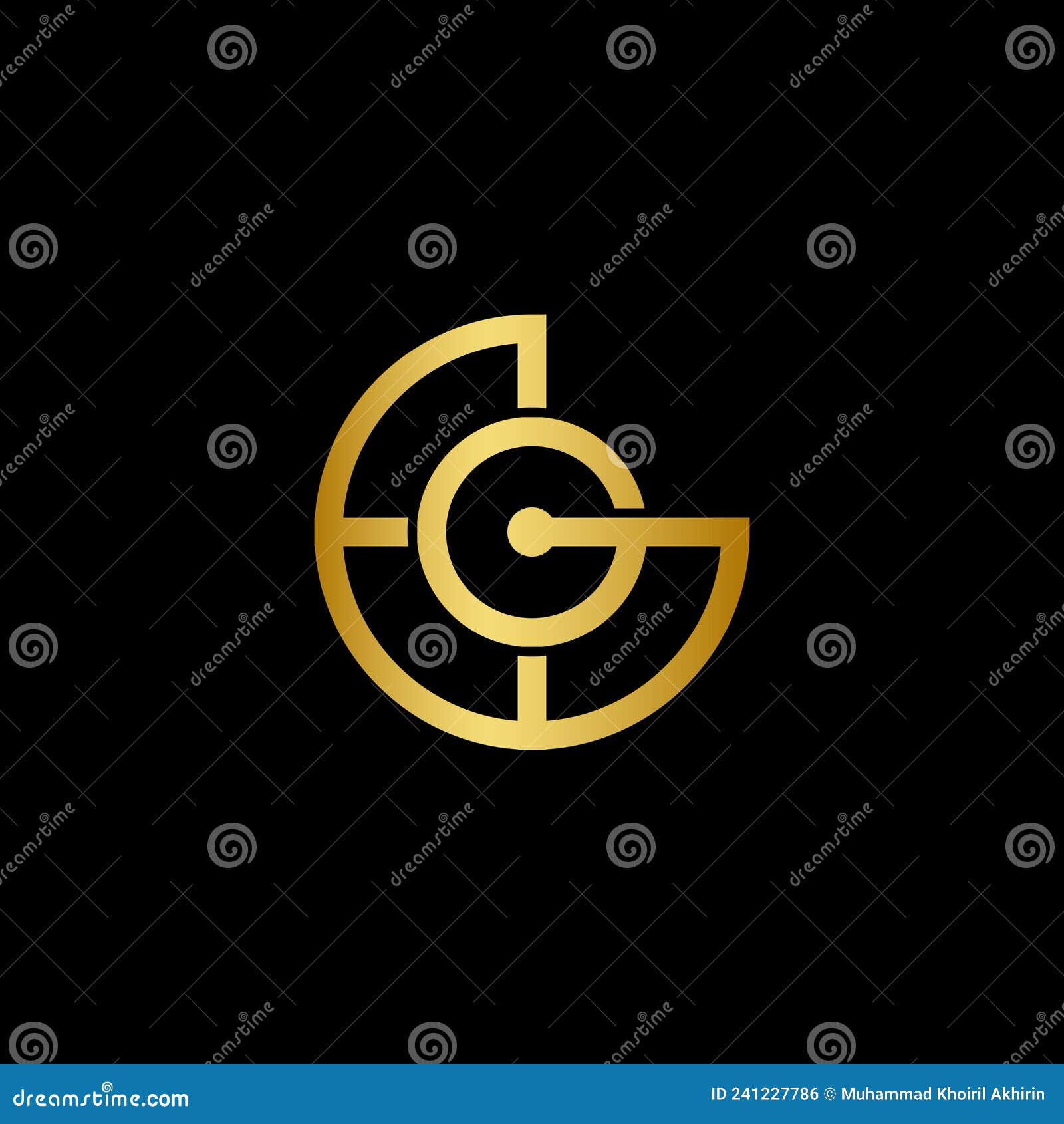 Abstract Initials GG Typography Monogram Stock Vector - Illustration of ...