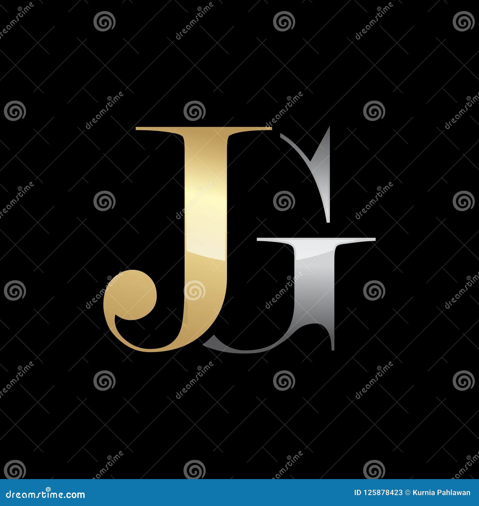 Abstract Initials Logo Template Stock Vector - Illustration of alphabet ...