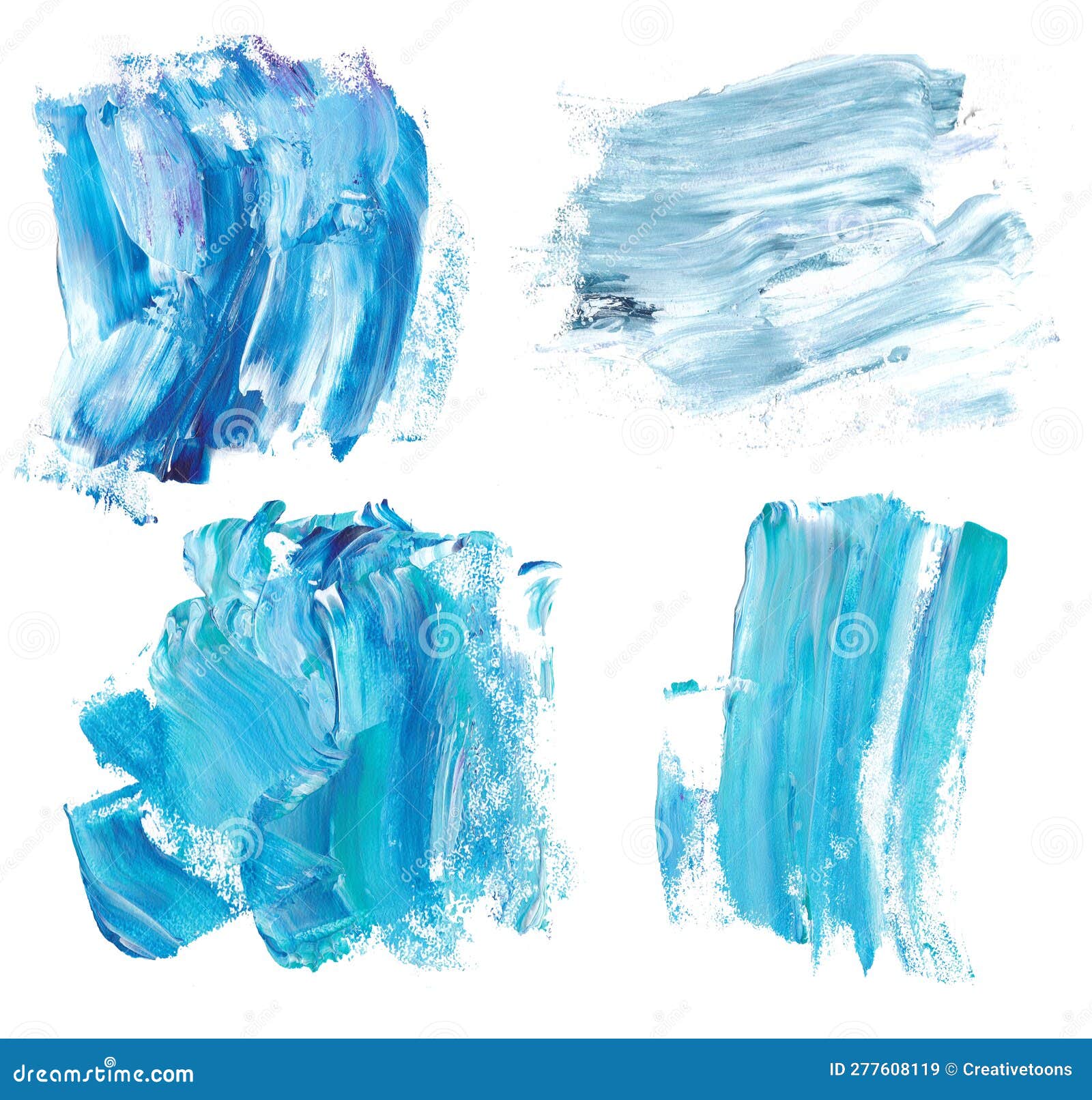 Abstract Ink Background. Marble Style. Blue Paint Stroke Texture. Macro ...