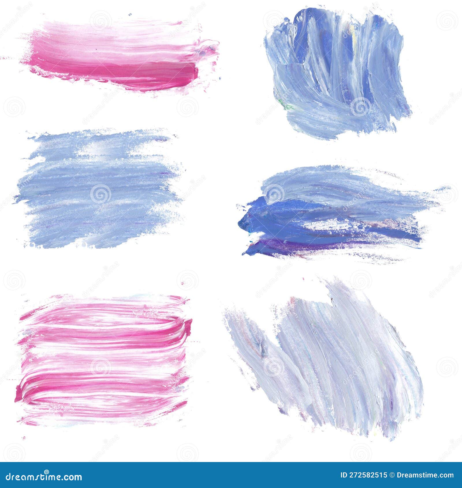 Abstract Ink Background. Marble Style. Blue and Pink Paint Stroke ...