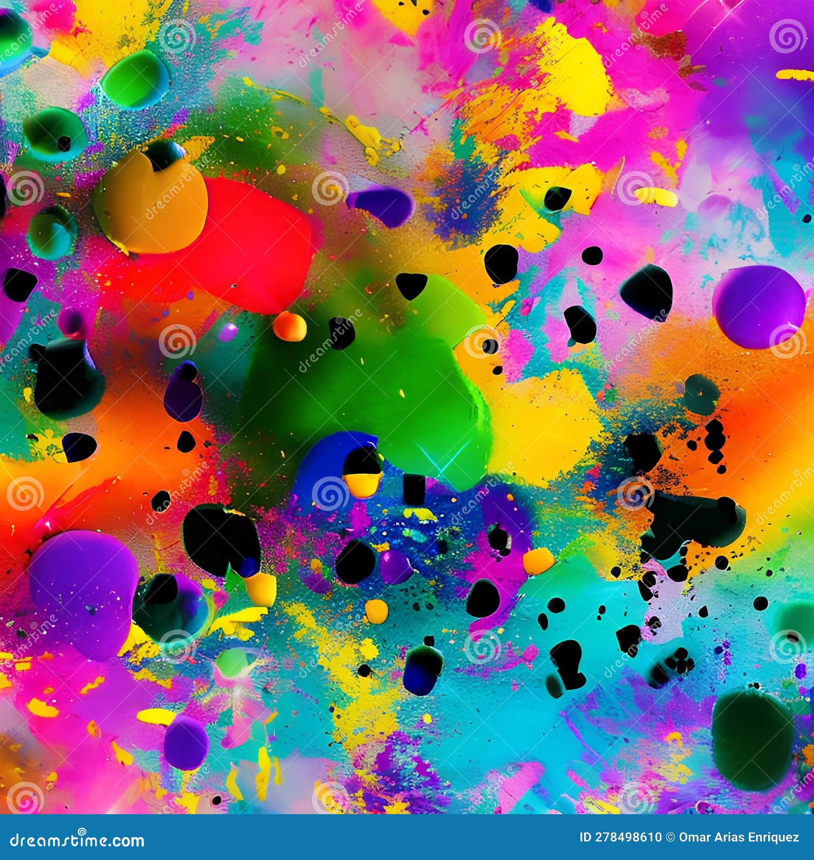613 Abstract Ink Blobs: a Vibrant and Dynamic Background Featuring Abstract Ink Blobs in Bold ...