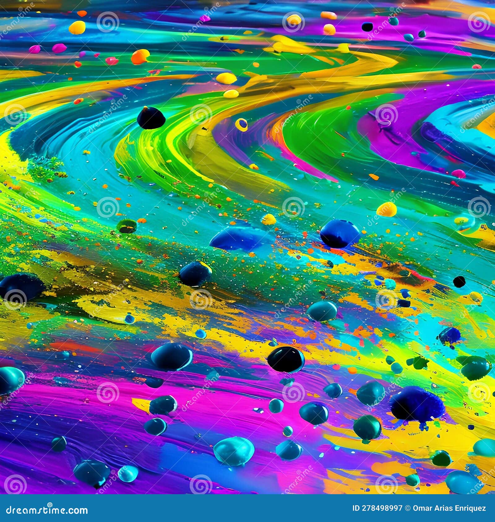 613 Abstract Ink Blobs: a Vibrant and Dynamic Background Featuring Abstract Ink Blobs in Bold ...