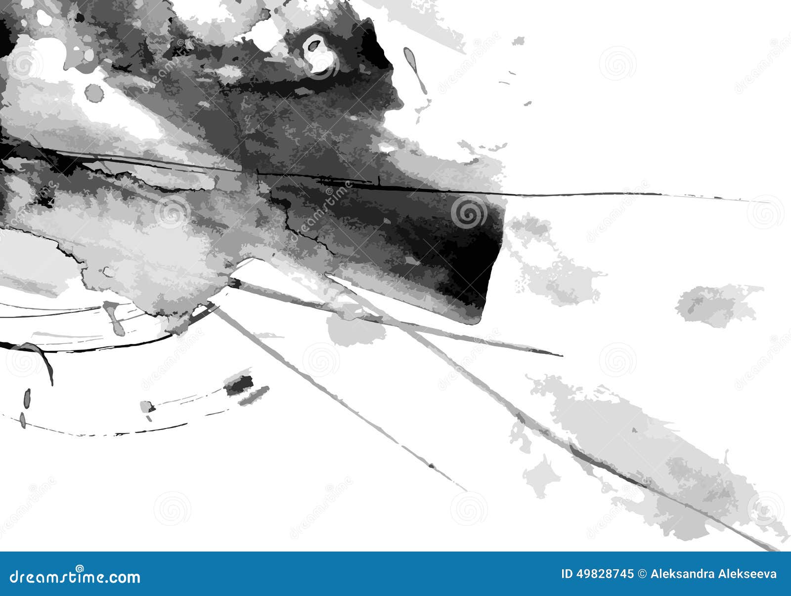 Abstract Ink Paint Vector Background Stock Vector - Illustration of ...