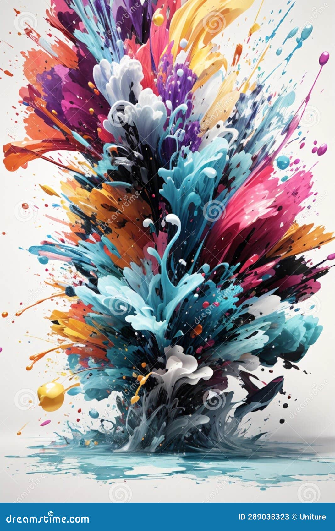 Abstract Ink Splash Background Stock Illustration - Illustration of ...